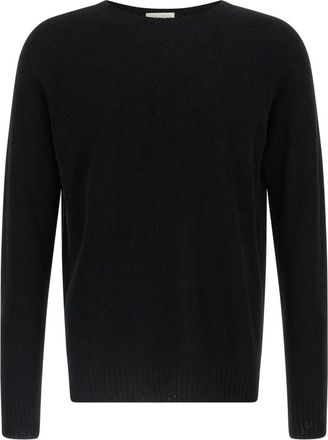Maryya Maryya, Homme, Pulls, Noir, Taille: XL Pull en m&eacute;lange de coton spongieux