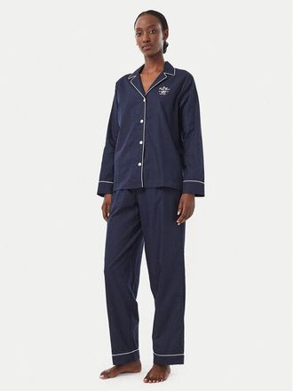 Lauren Ralph Lauren Pyjama ILN92545 Dunkelblau Regular Fit
