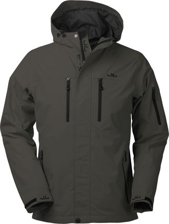 Jeff Green Herren Atmungsaktive wasserdichte Outdoor Funktionsjacke Harstad 12.000mm Wassersäule, Größe:XXL, Farbe:Steel