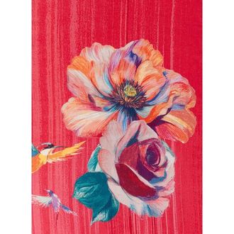 Petrusse Foulard Icone &agrave; imprim&eacute; fleuri en laine et soie