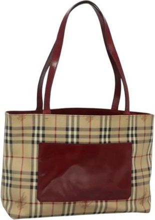 Burberry Pre-owned Cuir sacs-main - Femme - Pre-owned - Beige - Taille: ONE Size