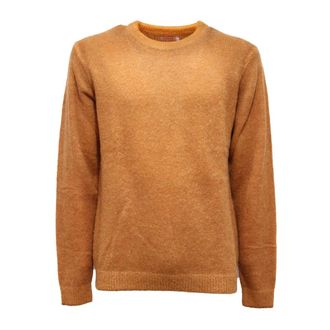 Sun 68 Homme, Pulls, Jaune, Taille: S Pull en mélange de laine Style Désert