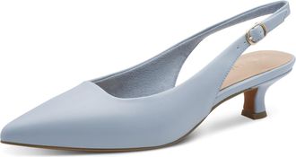 Marco Tozzi Marco Tozzi Damen Pumps weiches Feel Me Fu&szlig;bett weiches Innenfutter Vegan Synthetisch, blau (LT.Blue), 42 EU