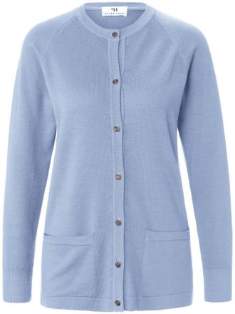 Peter Hahn Strickjacke aus 100%Schurwolle Pure Tasmanian Wool Peter Hahn blau