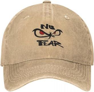 Generic No Fear Casquettes de Baseball Snapback Chapeaux Denim Extérieur Réglable Casquette Sports Baseball Chapeau de Cowboy pour Cadeau Unisexe Mode Imprimé