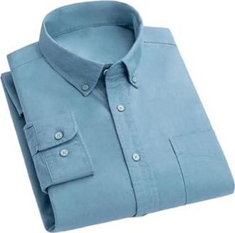 Generic Chemise d&eacute;contract&eacute;e &agrave; manches longues pour homme Oxford ray&eacute; &agrave; carreaux coupe ajust&eacute;e chemise formelle bureau, 808, XXL