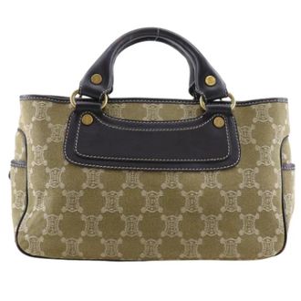 Celine Pre-owned Canvas Handtaschen - - Pre-owned - Damen - Gr&uuml;n - ONE SIZE