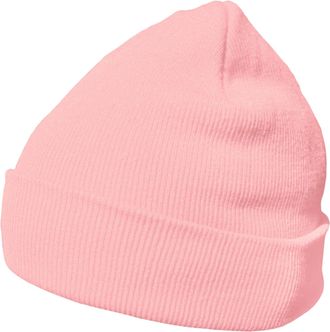 DonDon Mütze Herren Mütze Damen Wintermütze Beanie klassisches Design rosa