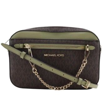 Michael Kors Sac bandouli&egrave;re en plastique Pre-owned - Femme - Pre-owned - Brun - Taille: ONE Size