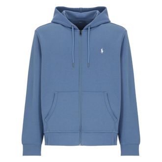Ralph Lauren Homme, Sweatshirts et sweats &agrave; capuche, Bleu, Taille: S Sweat &agrave; capuche zipp&eacute; en maille double