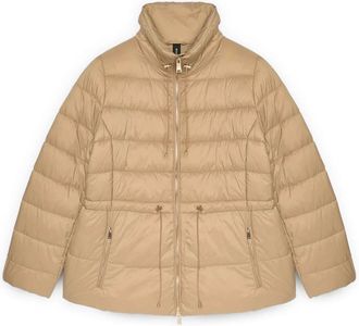 Fiorella Rubino Femme, Vestes, Beige, Taille: 54 FR Doudoune matelass&eacute;e &agrave; col montant