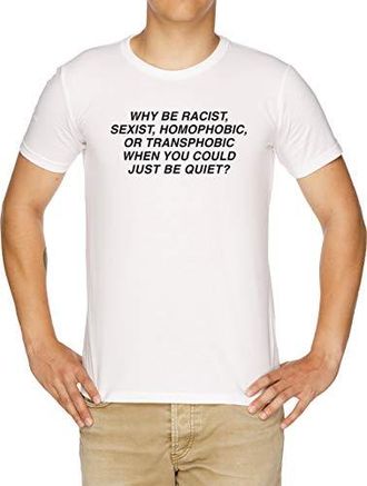 Vendax Why Be Racist Sexist Or Transphobic When You Could Just Be Quiet Frank Ocean Panorama Shirt T-Shirt Homme Blanc