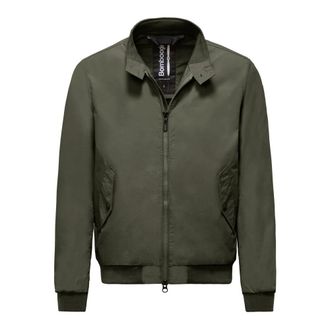Bomboogie Homme, Vestes, Vert, Taille: L Blouson Bomber Non Doubl&eacute; &agrave; Col Montant