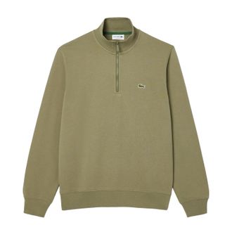 Lacoste Sweatshirt f&uuml;r Herren, mit kurzem Rei&szlig;verschluss, Fleece (Gr&uuml;n)