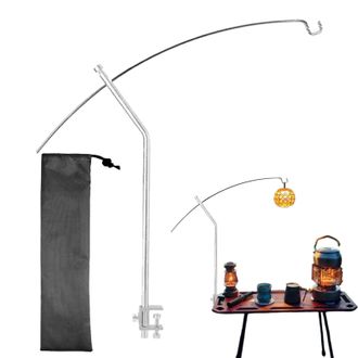 Generico Camping-Lampenst&auml;nder, zusammenklappbarer Pfosten f&uuml;r Campinglaternen, tragbar, f&uuml;r Camping, Wandern, Grillen, Strand, Zelt