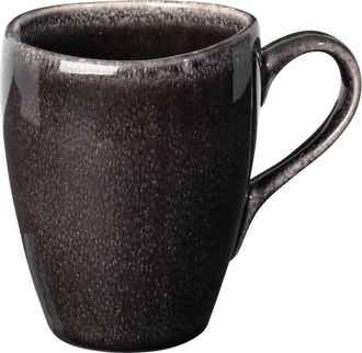 Broste Copenhagen Broste Copenhagen Tasse Nordic Coal M/Henkel, Anthrazit, Schwarz