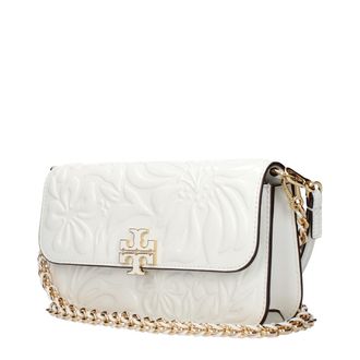 Tory Burch Leather Shoulder Bag - White