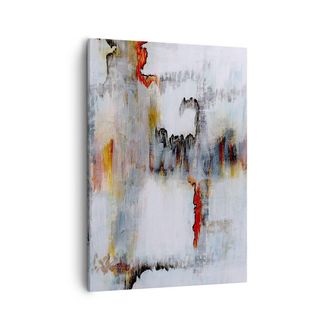 Arttor Bilder auf Leinwand Abstraktion modern Leinwandbild mit Rahmen 50x70cm Wandbilder Dekoration Wohnzimmer Schlafzimmer Küche Deko Groß Wanddeko Bild Wan