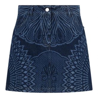Alberta Ferretti Kurzer Jeansrock - - Skirts - Damen - Blau - L