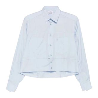 VETEMENTS Cut-up Shirt - - Blouses & Shirts - Damen - Blau - M