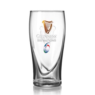 Guinness Offizielles Six Nations Bierglas, klassische Erinnerungsstücke (540 ml)