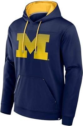 Fanatics Sweat à capuche NCAA Michigan Wolverines Defender, bleu, M