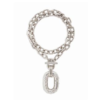 Paco Rabanne Ikonic Rhinestone XL Link Halskette - - Accessories - Damen - Grau - ONE SIZE