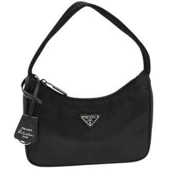 Prada Sac bandouli&egrave;re en nylon Pre-owned - Femme - Pre-owned - Noir - Taille: ONE Size