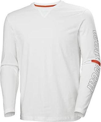 Helly Hansen Helly-Hansen V&ecirc;tements de travail HHWW Graphic &agrave; manches longues pour homme, BLANC, 3XL