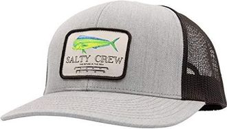 Salty Crew Casquette de Camionneur rétro Mahi Mount pour Homme, Gris, Taille Unique