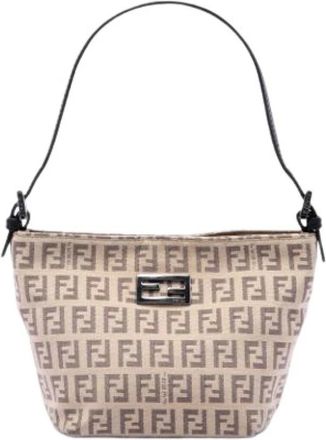 Fendi Sac bandouli&egrave;re vintage Pre-owned - Femme - Pre-owned - Beige - Taille: ONE Size