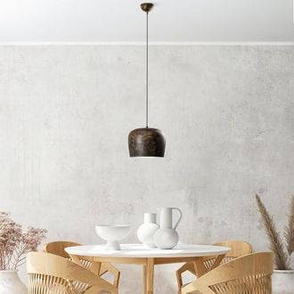 Opviq Elegant Adjustable Chandelier, Antiquation Finish, &Oslash;23 cm, Height 24-114 cm | Metal Body, E27 Socket, 90 cm Cable | Perfect for Modern Living Spaces