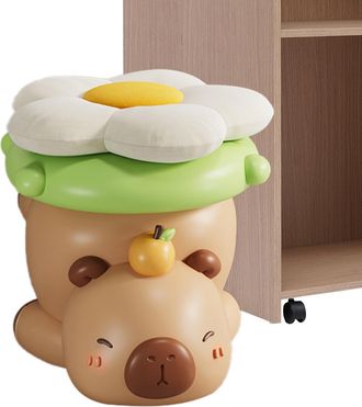 Generico Carpincho Hocker Carpincho Fußhocker Carpincho Fußhocker zum Wechseln von Schuhen, Sitzkissen, schöner Hocker für Sofa, Fußstütze, Stuhl mit Tierfußst