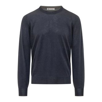 Brunello Cucinelli Herren, Strickwaren, Blau, LGr&ouml;&szlig;e