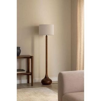 Sklum Adelaide Stehlampe aus Mangoholz Dunkler Griff Holz