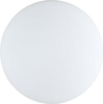 Eglo Deckenlampe Ella, &Oslash; 35 cm, 2 flammige Wandlampe, Deckenleuchte aus Stahl und Glas in Wei&szlig;, Opal matt, Wohnzimmerlampe, K&uuml;chenlampe, B&uuml;rolampe, Flurlam