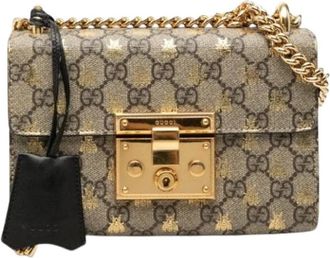 Gucci Sac bandouli&egrave;re Padlock Pre-owned - Femme - Pre-owned - Beige - Taille: ONE Size