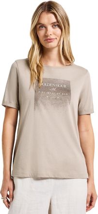 Street One Damen Shirt mit Schimmer-Print