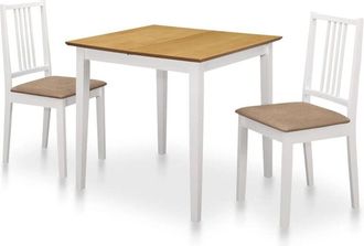 vidaXL 3-tlg. Essgruppe mdf Wei&szlig; - Vidaxl
