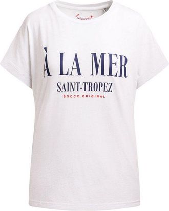 soccx Rundhalsshirt mit Turn-Up-&Auml;rmel