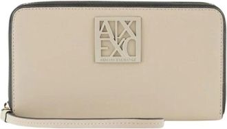 A|X Armani Exchange Femme, Accessoires, Beige, Taille: ONE Size Horizontal Wallet