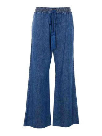 Valentino Garavani Pantalons D&eacute;contract&eacute;s - Bleu