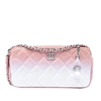 Chanel Pre-owned Double Zip Clutch On Chain - - Pre-owned - Damen - Rosa - ONE SIZE