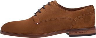 Tommy Hilfiger Herren Hilfiger Suede Dress Shoe Fm0fm05776 Derby Schuhe, Brown (Coconut Grove), 45.5 EU