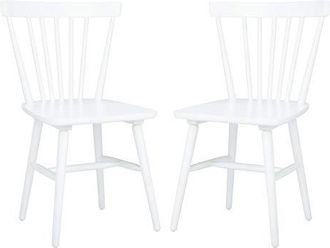 Safavieh 2er Set Hölzernes Esszimmerstühle, Weiß