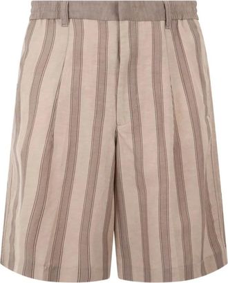Giorgio Armani Homme, Shorts, Beige, Taille: S Shorts d&eacute;contract&eacute;s