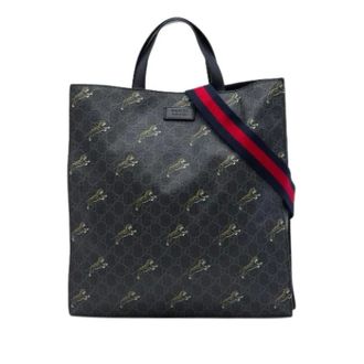 Gucci Sac bandouli&egrave;re en toile Pre-owned - Femme - Pre-owned - Noir - Taille: ONE Size