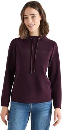 Cecil 3227545 T-Shirt avec Broderie, Rouge (Eggplant Red), S Femme