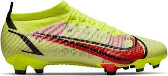 Nike Nike Unisex Mercurial Vapor 14 Pro Fg Soccer Shoes, Volt/Bright Crimson-Black, 43 EU