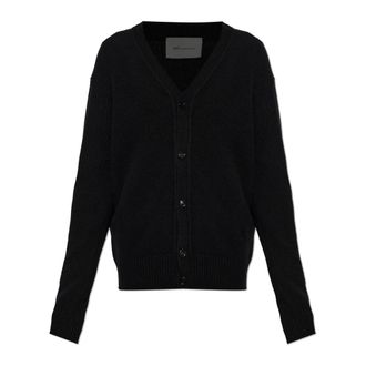 Ami Kaschmir-Strickjacke mit besticktem Logo - - Knitwear - Herren - Schwarzk - 2XL